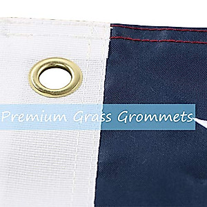 duduta 2x3 Feet American Flag Nylon USA Flag Outdoor Indoor US Flag Embroidered Stars Sewn Stripes Brass Grommets
