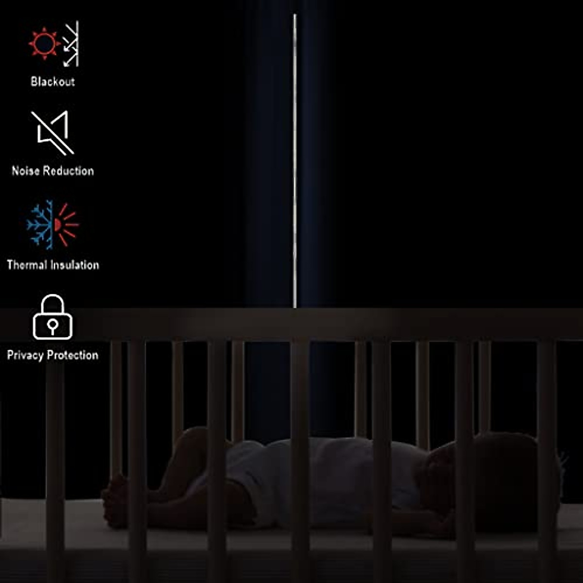 Diraysid Navy Blue Blackout Curtains for Bedroom and Living Room Thermal Insulated Room Darkening Curtains Drapes, 52 x 84, 2 Panels