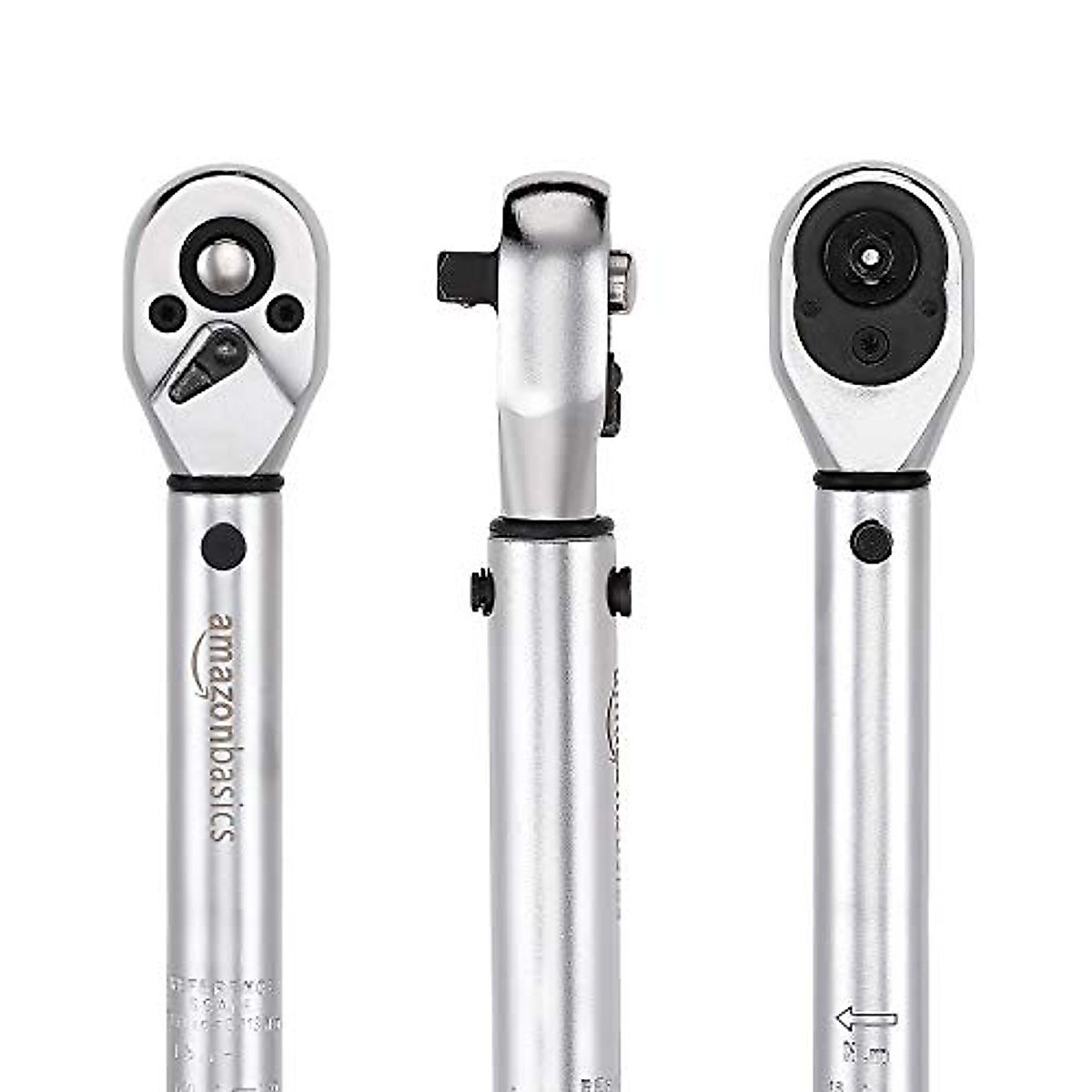 Amazon Basics 1/4-Inch Drive Click Torque Wrench - 20-150 inch-lb, 2.5-15 Nm