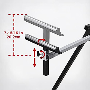 WORKESS Light Weight Universal Miter Saw Stand 330 Lbs Load Capacity Black and Grey WK-MS050B Single Pack