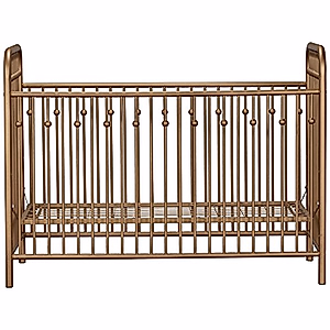 Little Seeds Monarch Hill Ivy Metal Crib, Gold