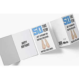 Funny Offensive Rude Sarcasm 50th Birthday Cards for Women, Girlfriend, Sister, Mom, Wife – Offensive Birthday Cards 50 Years Old – Offensive Rude Sarcasm Birthday Cards 50th Anniversary