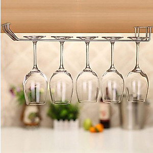 Wine Glasses Holder,Under Cabinet Stemware Wine Glass Rack Storage Holder 13.4 Inch Set of 2 Convenient collection Hanging Rack