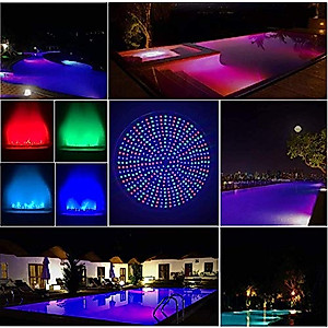 MOSELNY 120V Pool Led Bulb for Inground Swimming Pool 40W Color Changing Led Pool Light with Remote Control Super Bright LED RGB Pool Bulb for Pentair & Hayward Light Fixture E26 Base