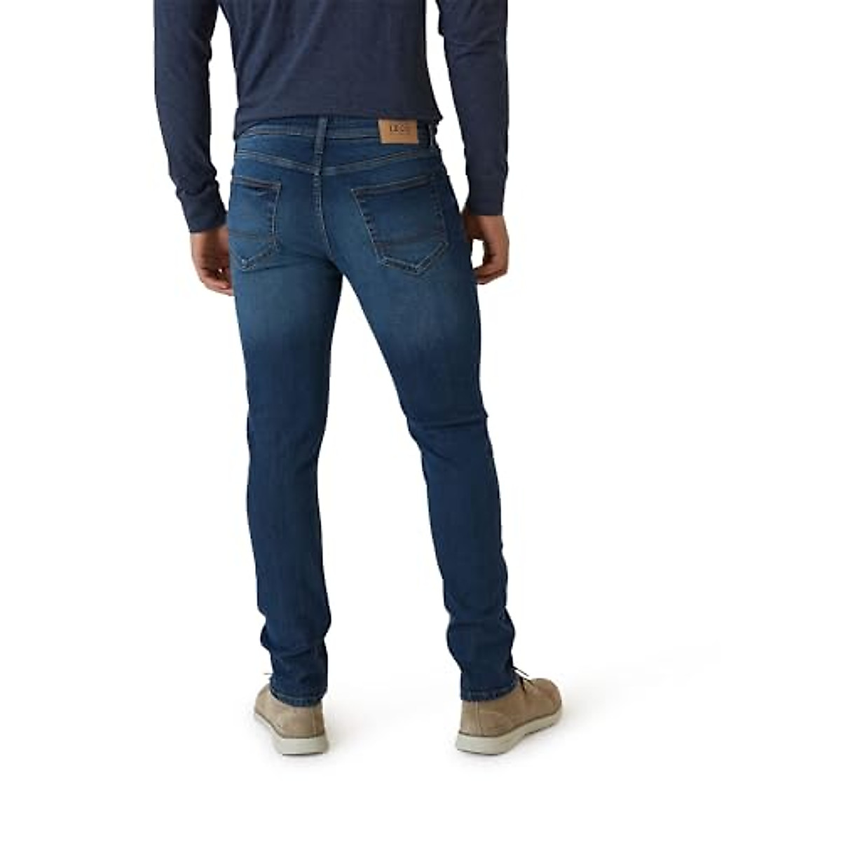 IZOD Men's Slim Fit Jeans - Breathable Cotton Non-Restrictive Comfort Durable Stretch Jeans - Stylish Denim Jeans for Men, Size 34W x 32L, Vespa