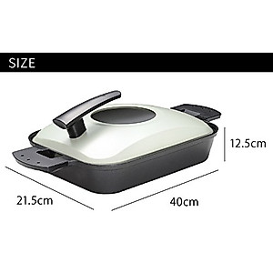 UchiCook 60-1015-05 Steam Grill Metal Cover, Black