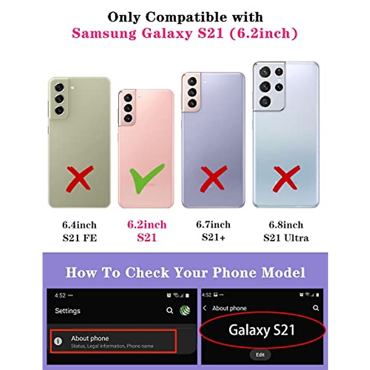 Goocrux (2in1 for Samsung Galaxy S21 Case Sun and Moon Stars for Women Girls Cute Space Phone Cover with Slide Camera Cover+Ring Holder Fashion Golden Print Design Cases for Galaxy S21 5G 6.2''