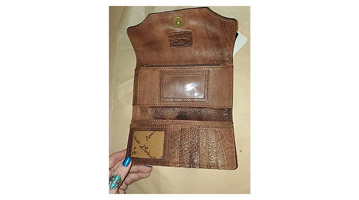 American Darling Hand-Carved Leather Wallet - Western Clutch