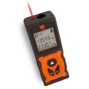 WEN 10130 Multi-Unit Compact Digital 130-Foot Laser Distance Measure with Backlit LED Screen