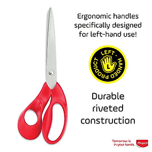 Maped Expert Scissors, Adult, 8.25 Inch, Left Handed (686549)