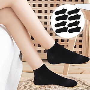 Adorainbow 6 Pairs Low Top Crew Socks Cotton No Show Socks Mens Stocking Breathable - Slid Sock Men Socks Man No Show Socks Sport Socks for Men Ankle Socks Low Cut Men and Women Slippers