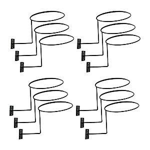 freneci 12 Pack Helmet Stand, Helmet Rack, Helmet Holder Wall Mounted Hook, Wall-Mounted Helmet Holder Hanger Hook for Coats, Wigs, Balls, Scarves, Cap