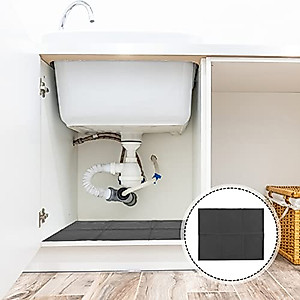 Kitchen Sink Mats Under Sink Mat Silicone Sink Liner Cabinet Mat Drawer Liner Organizer for Kitchen Bathroom Hold Up to and Protector for Drips Leaks Spills Tray Sink Mat