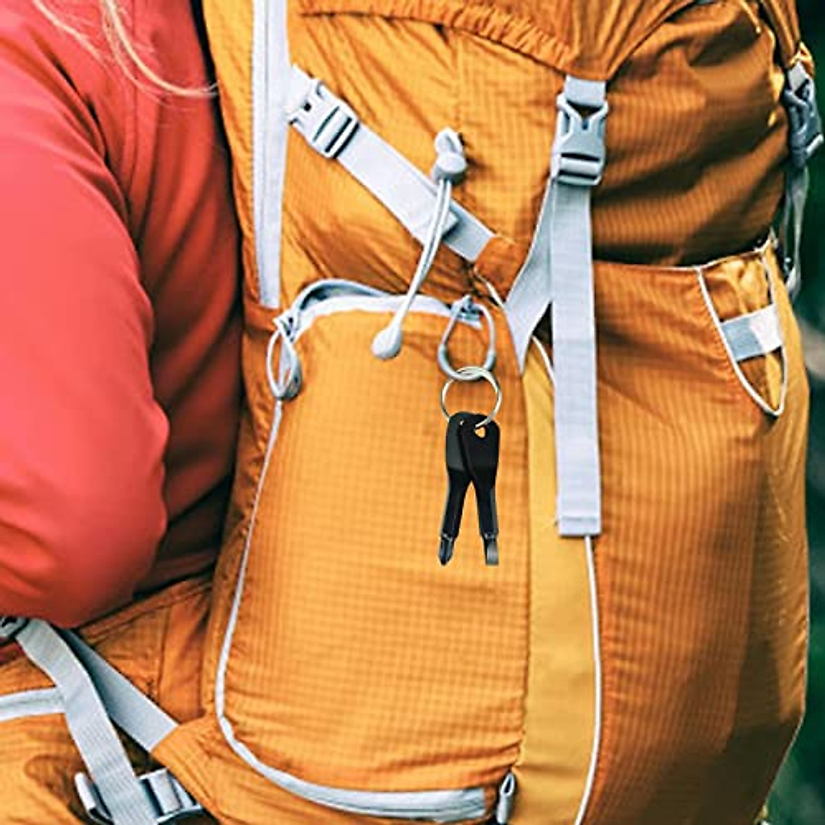 Ainichi Keychain Screwdriver,Flathead Screwdriver and Phillips Screwdriver Keychain Screwdriver - Practical Multi Tool Mens Stocking Stuffers for Daily Repairs and Outdoor Activities