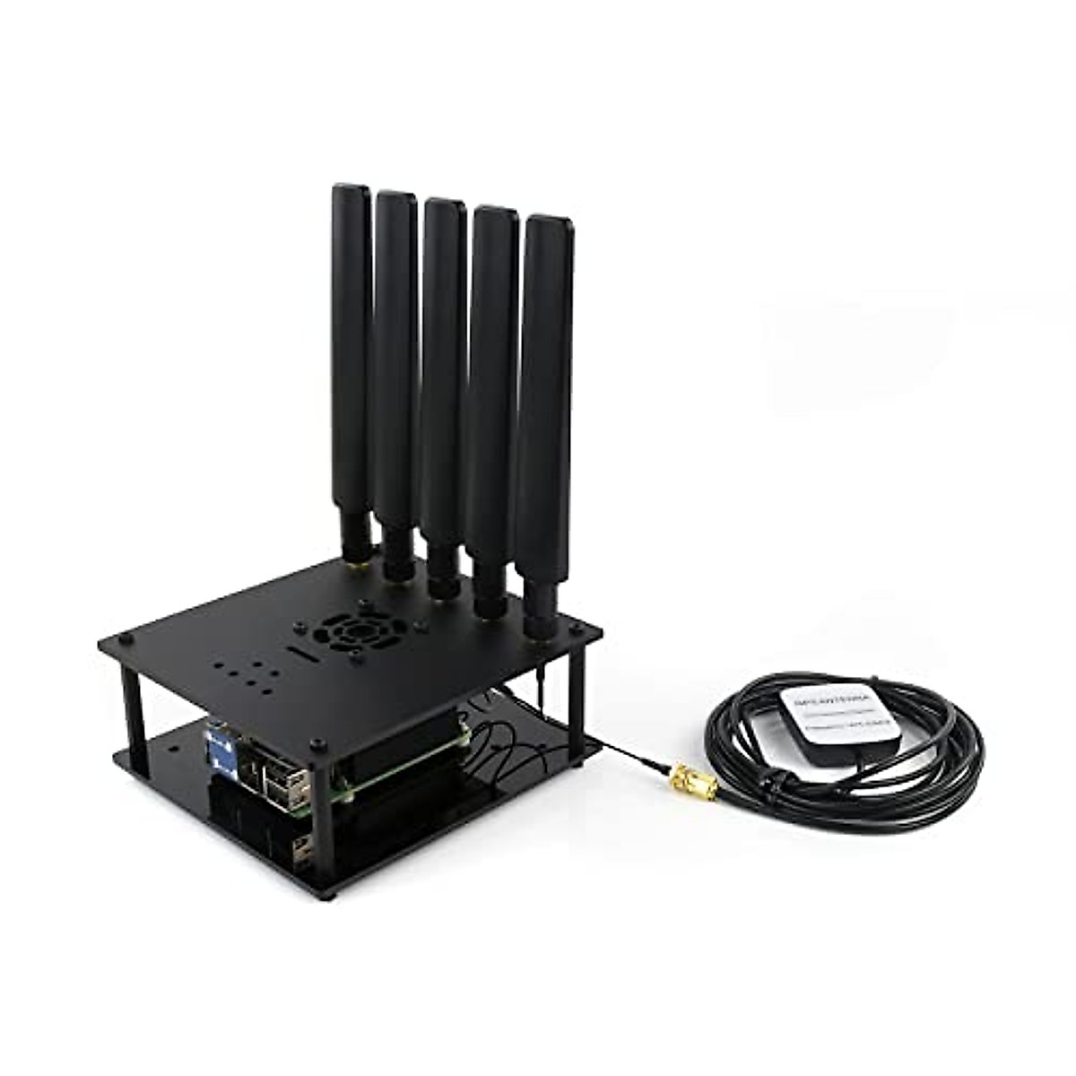 Waveshare SIM8200EA-M2 5G HAT with Antennas 5G/4G/3G Support Snapdragon X55 Onboard Multi Mode Multi Band Applicable for Regions with 5G Sub-6G Signal Coverage