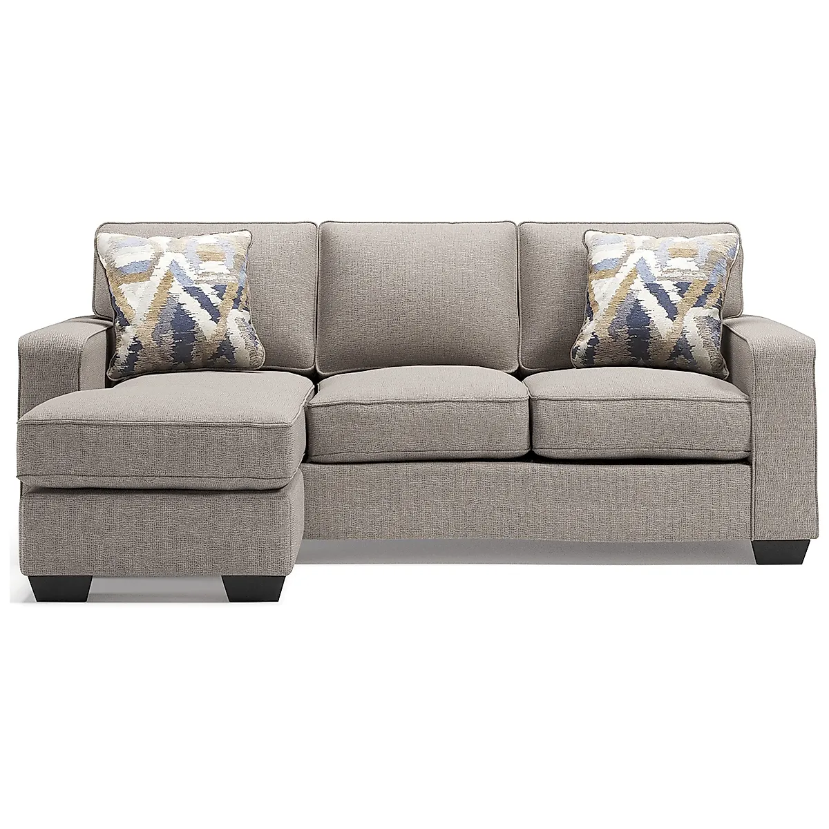 Signature Design by Ashley Greaves Modern Sectional Sofa Couch with Convertible Chaise Lounge, Beige
