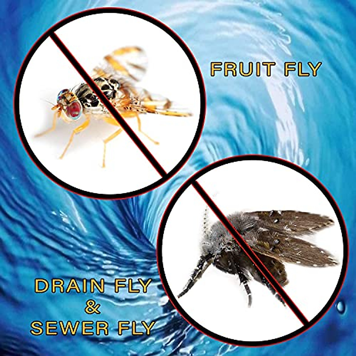 Fruit Fly & Drain Fly Killer - Simple Commercial Drain Gel Treatment - Eliminates Gross Fruit Flies, Drain Flies, Sewer Flies & Gnat Infestations from Any Drain. Fast & Easy - (128 Oz, Case of 4)