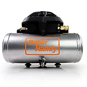 SuperHandy Portable Air Compressor, 2 Gal, 135 PSI, Li-on Battery Operated, 60db Ultra Quiet & Lightweight - For Air Tools, Tire Inflation, & Construction