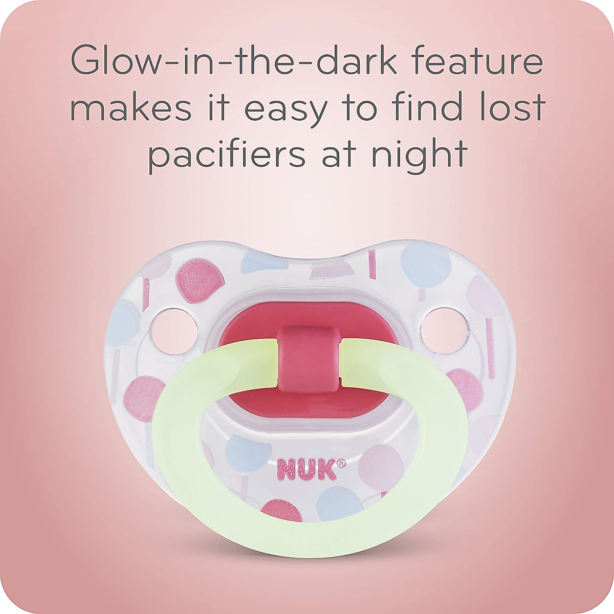 NUK Orthodontic Pacifiers, Boy, 0-6 Months, Blue (Pack of 2)