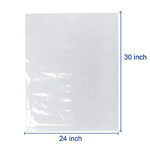 LazyMe Clear Basket Cellophane Shrink Bags, 24x30 inch, Shrink Wrap Bags Large, Clear, 20pcs