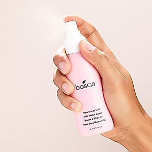 boscia Rosewater Mist with Witch Hazel, Vegan, Cruelty-Free, Natural and Clean Skincare, Alcohol-Free Face Toner with Rosewater, Witch Hazel and Aloe Vera, 4.73 Fl Oz (Pack of 1)