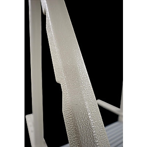 Confer Plastics Step-1X: Sturdy Above Ground Entry System with Dual Handrails and Slip-Resistant Steps, Easy Installation, Supports up to 400 lbs - Proudly Made in USA. Warm Grey with Grey Treads