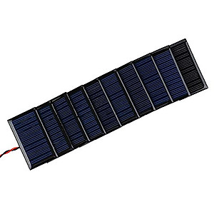 AOSHIKE 10Pcs 5V 30mA Mini Solar Panels for Solar Power Mini Solar Cells DIY Electric Toy Materials Photovoltaic Cells Solar DIY System Kits 2.08"x1.18"(5V 30mA 53mmx30mm)