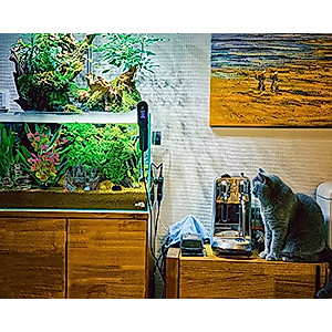 Mechpia 13 Pieces Aquarium Decorations Kit, Fish Tank Decorations Set Small Resin Castle and Rockery Betta Fish Cave Hideout Coral Artificial Plastic Plants Ornament Accessories