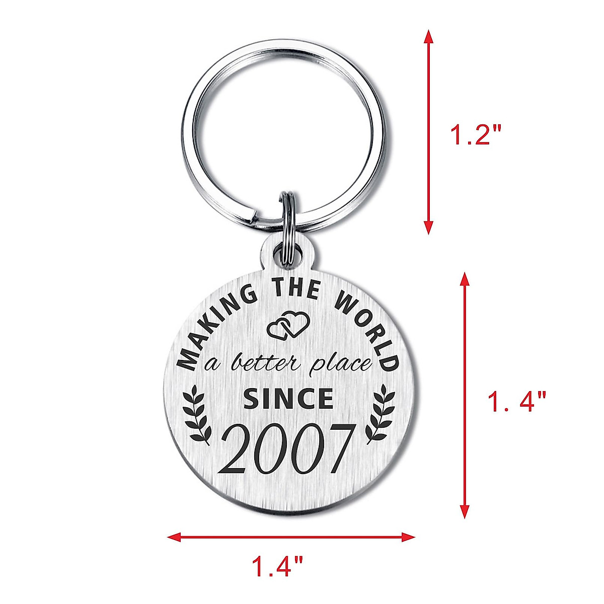 18th Birthday Gifts Keychain for Someone Who was Born in 2005, Turning 18 Year Old Birthday Gifts for Women Men