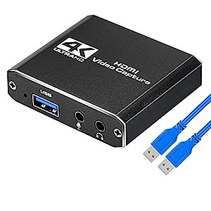 Nardool 4K HDMI Video Capture Card,USB 3.0 C Video Capture Card,Grabber Device,Full HD 1080P for Game Recording,Streaming/PS5/nintendo Switch (ND-CC-C4)