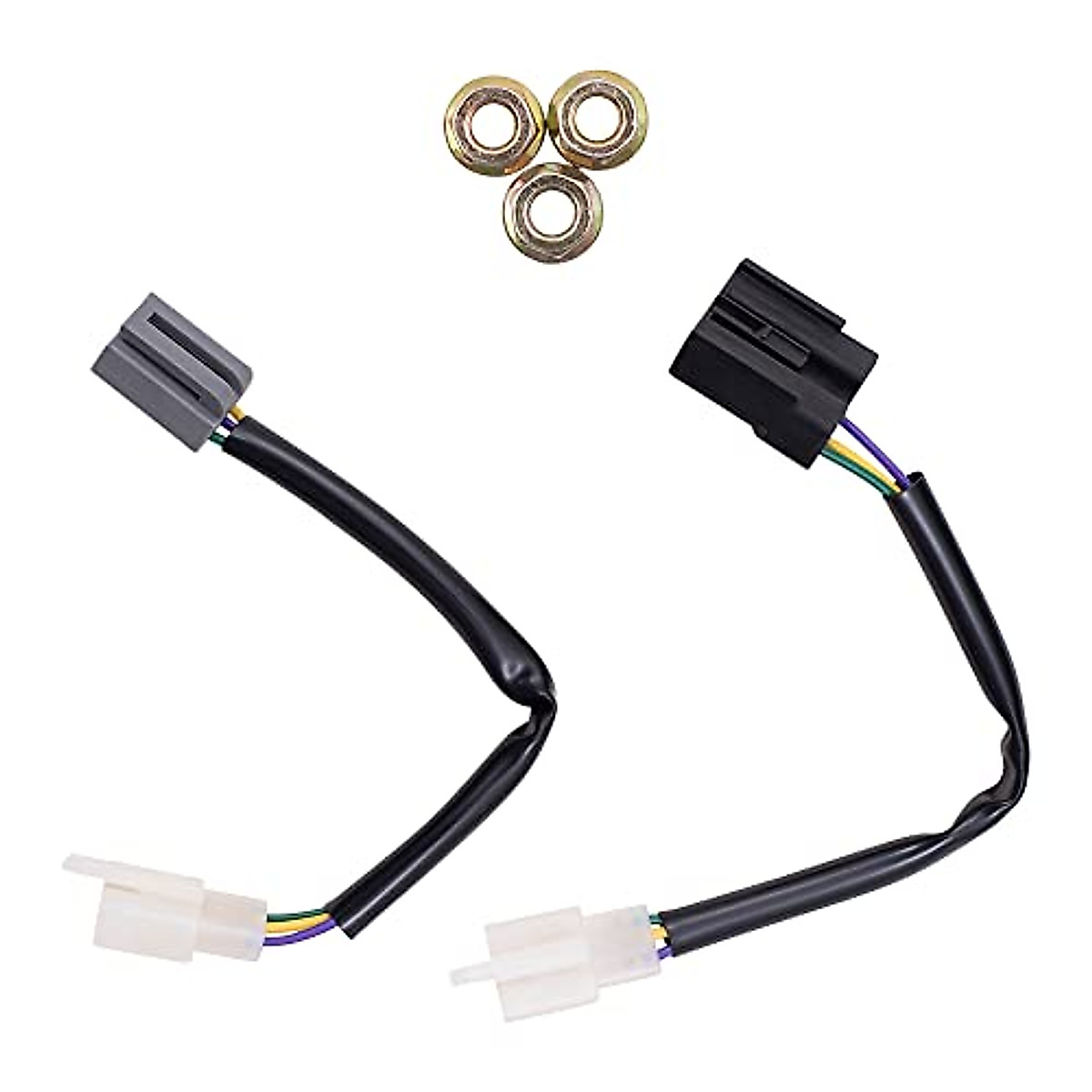 Brock Aftermarket Replacement Driver Left Passenger Right Power Mirror Paint To Match Black Without Heat-Signal With Adapter Set Compatible With 1997-2003 Ford F-150 Standard Cab/Extended Cab