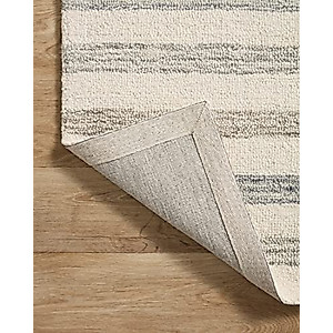 Loloi Chris Loves Julia x Chris Collection CHR-05 Ivory/Slate, Transitional 9'-3" x 13' Area Rug