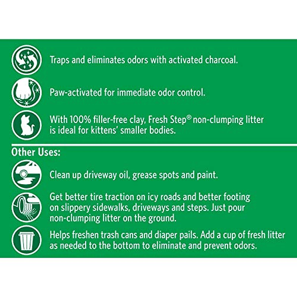 Fresh Step Non Clumping Cat Litter With Febreze Freshness, With 7-Day Odor Control, 14 lb. Bag