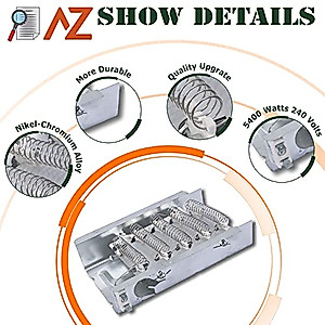 Dryer Heating Element Replaces For Whirlpool WED4815EW1 WED5000DW2 WED6200SW1 WED6600VW0 WED4800BQ1 WED4800XQ0 WED4800XQ1 WED4900XW0 WED49STBW1 WED5100VQ1 WED5200VQ1 WED5300SQ0 WED5540SQ0 WED7000DW1
