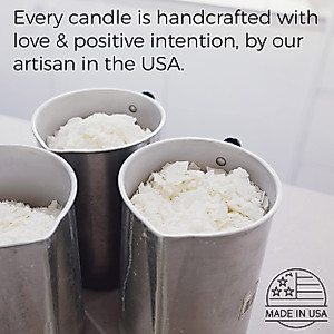 White Sage Smudge Candle for Cleansing House Negative Energy, Hand-Poured in USA, Perfect for Intention Setting, Meditation, Chakra Healing, Calm Anxiety