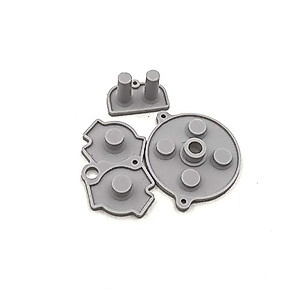 Colorful Conductive Rubber Pad Buttons A-B D-pad for GBA Gameboy Advance Silicone Start Select Keypad (Grey)