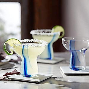 Libbey Blue Ribbon Stemless Margarita Glasses, 10.25-ounce, Set of 6