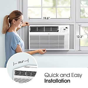 LG 10000 BTU Window Air Conditioners [2023 New] & 8000 BTU Window Air Conditioners 2023 New Remote Control WiFi Enabled App Ultra-Quite Washable Filter Cools 340 Sq. Ft