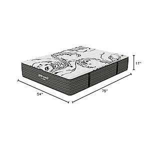 RINOLO X- Firm Mattress 12 Inch, Gel Infused Memory Foam Mattress for Pressure Relief, Pocket Innersprings/Orthopedic Foam | Freshly Baked Mattress | Mattress-in-a-Box (Full)
