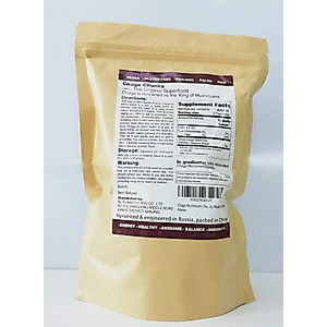 Chaga Mushroom Chunks - 8 ounce, 100% Wild Harvested with Black Top Crust, Premium Tea Chunks - Antioxidants, Healthy Drinks