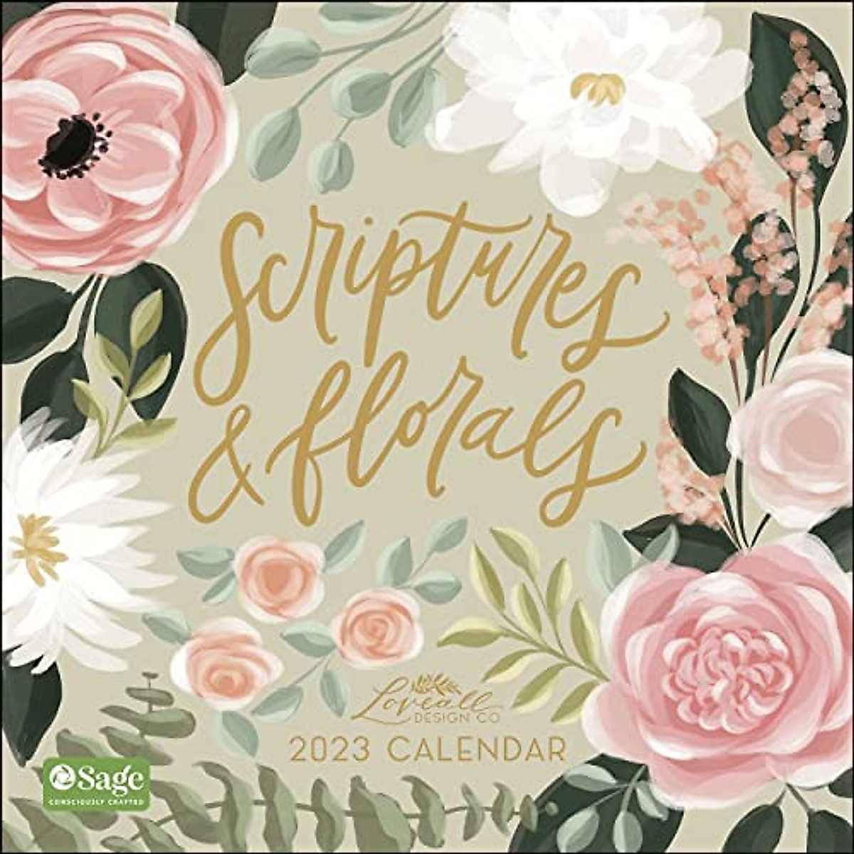 Scriptures and Florals 2023 Wall Calendar