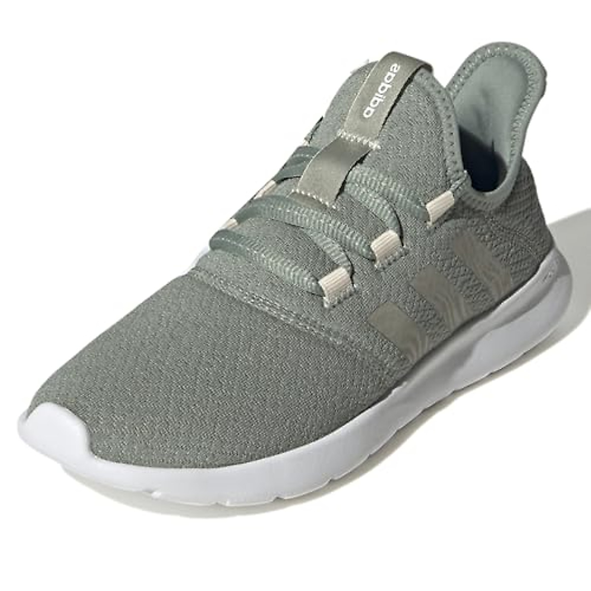 adidas Women's Cloudfoam Pure 2.0 Sneaker, Silver Green/Silver Pebble/Wonder White, 6