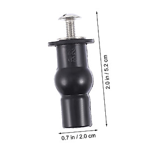 Uonlytech 4pcs toilet connector toilet parts toilet seats toilet accessories an fittings toilet bowl toilet anchor bolts Toilet Seat Replacement Bolt Replacement Toilet Seat Hinge Bolts feet