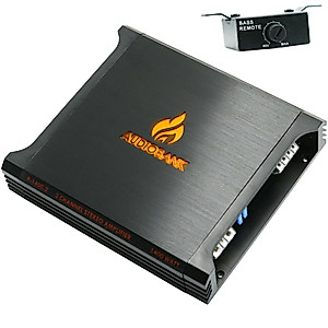 Audiobank AB1400.2 2 Channel 2400 Watt 2 Ohm A/B Class Car Audio Stereo BASS Amplifier with Bass Control, Bridgeable, LED Indicator with Bass Knob Included