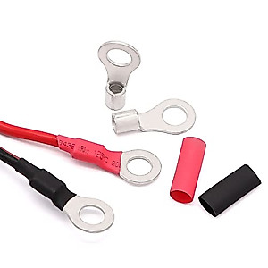 12 Gauge Solar Wire - 10Ft 12AWG Wire Tinned Copper Tray Cable with Accessories, Tinned Copper PV Wire UV Resistant Cable for RV Boat Solar Panel Outdoor