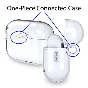 Case Charming Custom Name Case for AirPods Pro 2nd Generation 1st 3rd Clear Personalized with Keychain Carabiner