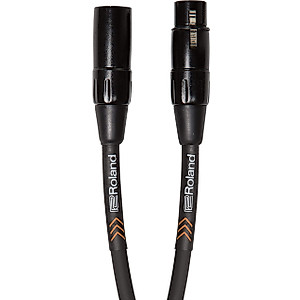 ROLAND Black Series Balanced MicrophOne Cable, RMC-B50, Length: 50 ft /15 m