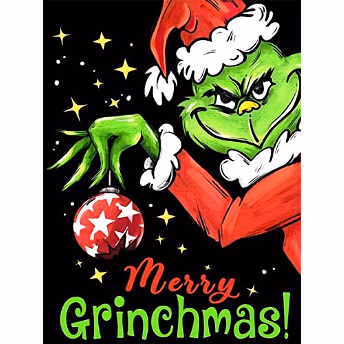 unllhuw Christmas Paint by Number-DIY Oil Paint by Numbers for Adults and Kids Acrylic Painting Cartoon Christmas Paintings Home Art Decoration, 20x16inch