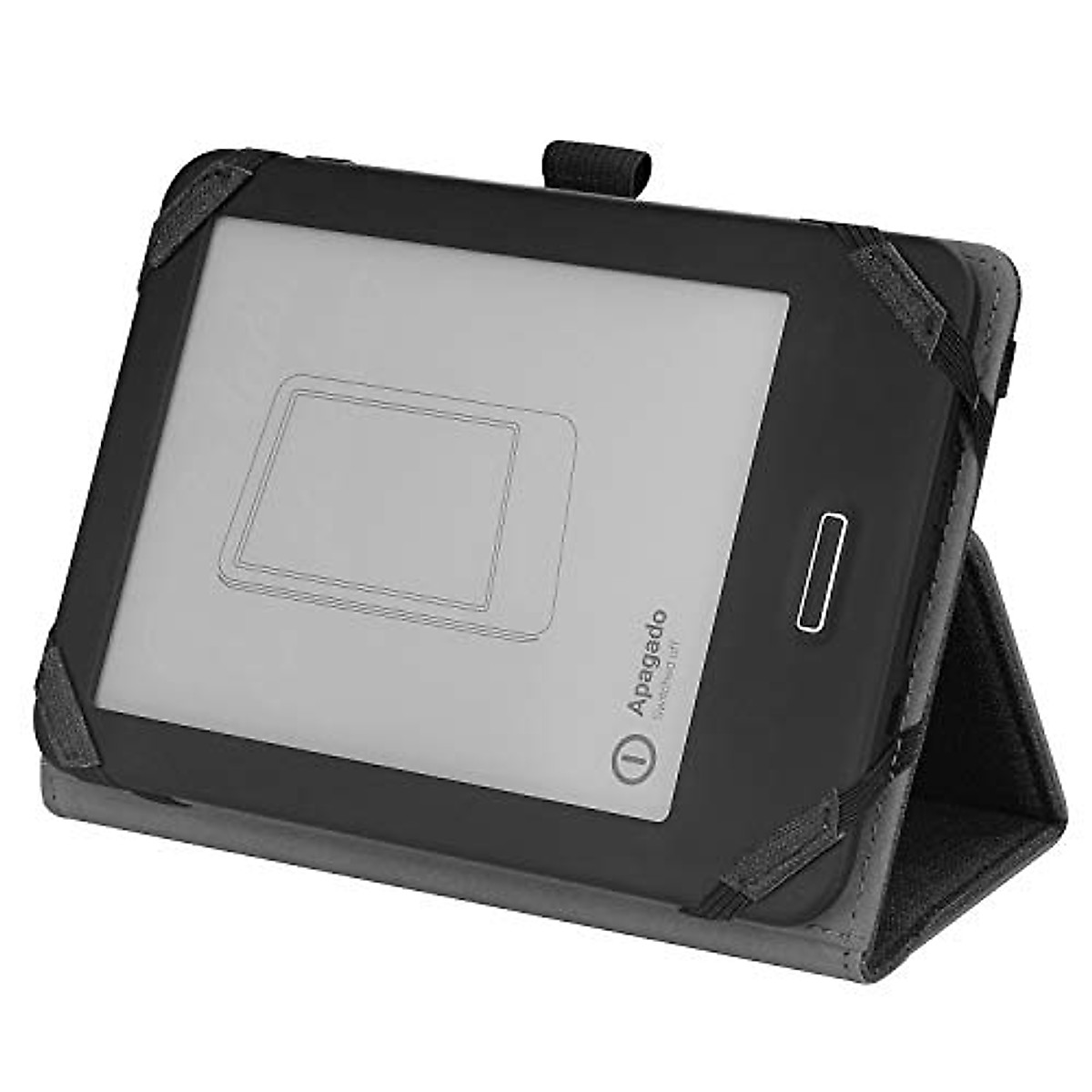 KuRoKo Premium Folio Case Cover for 6 Inch E-Reader (Sony/kobo/tolino/Pocketbook) with Hand Strap