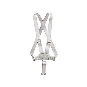 Hauck - Fun for Kids Hauck Alpha Tray + 5-Point Harness, 3 in 1 Table Set for Hauck Wooden Highchair Alpha+, Depth Adjustable Table, Removable Tray, Cup Moulding, Elevated Edge, White